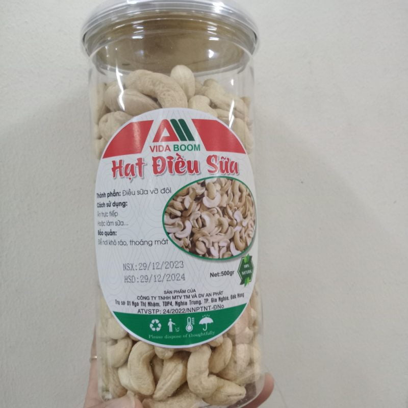 Hạt điều sữa VIDA BOOM 500g | Đặc Sản Tam Đảo